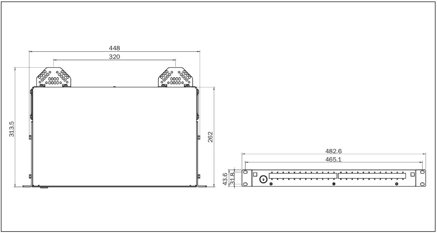 Fiberbox 19”/ 1HE – FOC – fibre optical components GmbH